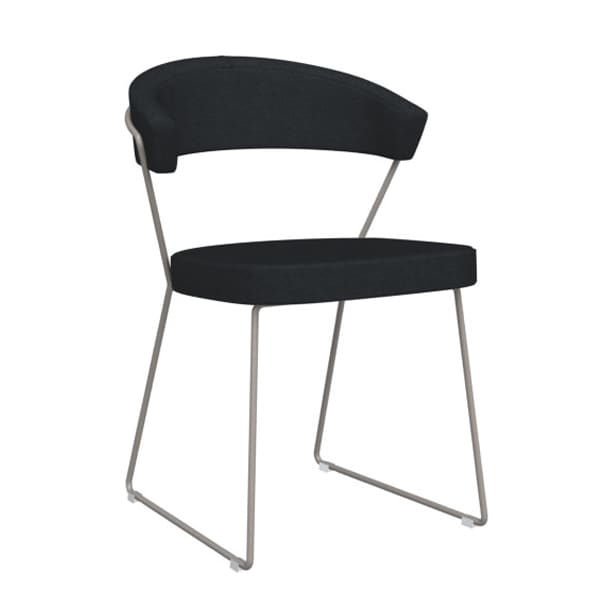 Metal matt taupe base with evolution anthracite seat - Core Furniture ...