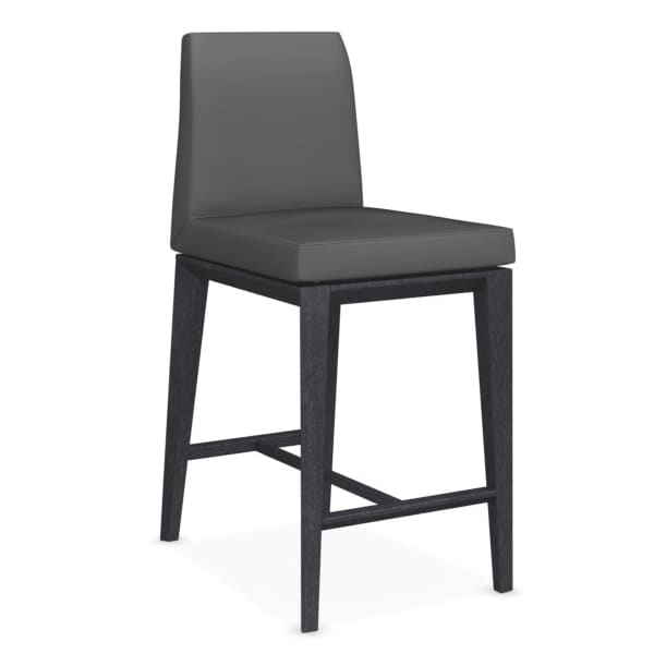 Solid wood graphite beech stained with taupe leather seat - Core ...