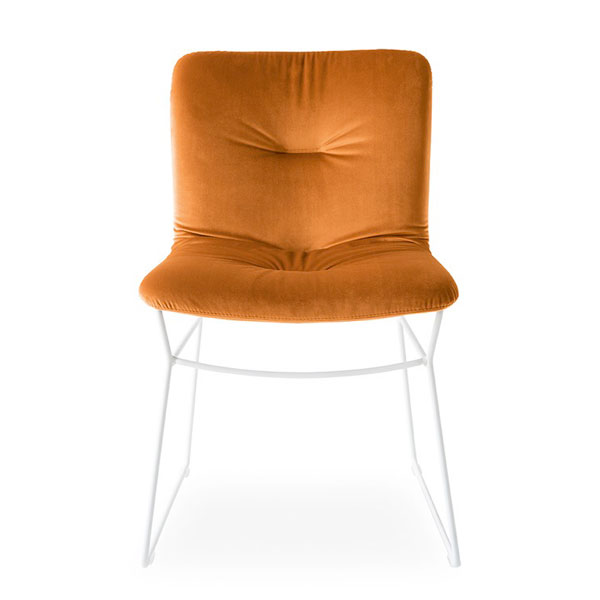 Annie-Soft-Sleigh-white-leg - Core Furniture Online