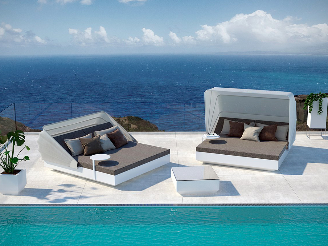 VELA DAYBED WITH SUNROOF By Vondom | Core Furniture Online