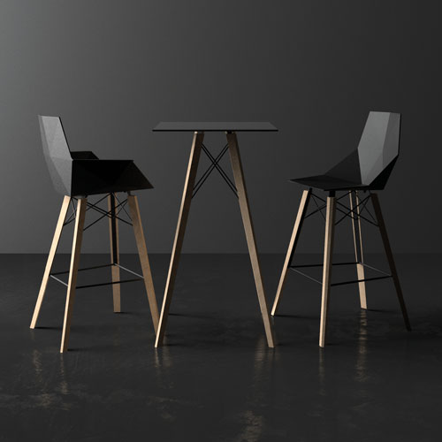 FAZ WOOD HIGH TABLE By Vondom | Core Furniture Online