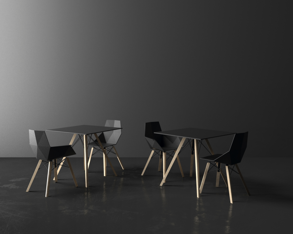 FAZ WOOD HIGH TABLE By Vondom | Core Furniture Online