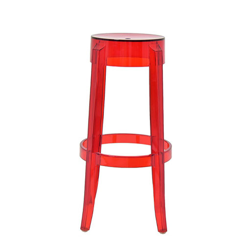 ghost-stool-replica-red-transparent-core-furniture - Core Furniture Online