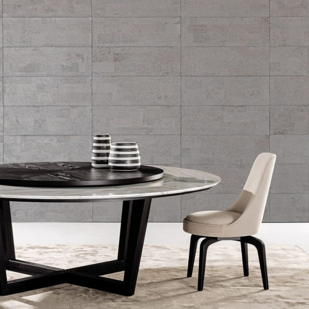 FLAMINIA DINING SWIVELING CHAIR By Meroni & Colzani | Core Furniture Online