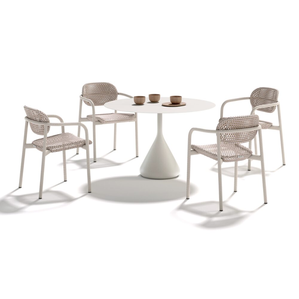 SATELLITE LOW DINING TABLE ROUND LARGE By DEDON | Core Furniture Online